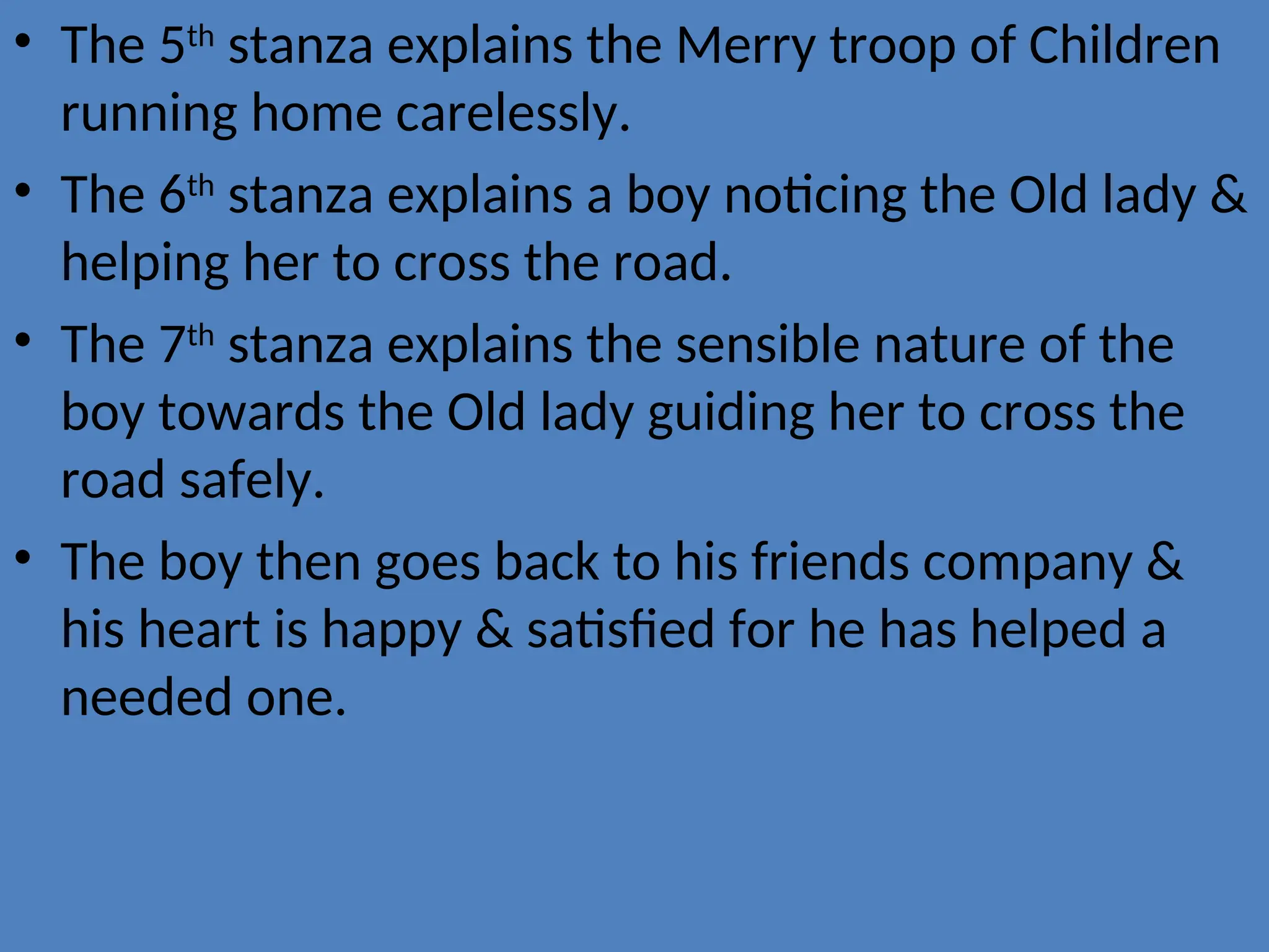 Poem. To Understand the Meaning & Read the Poem with correct Intonation ...