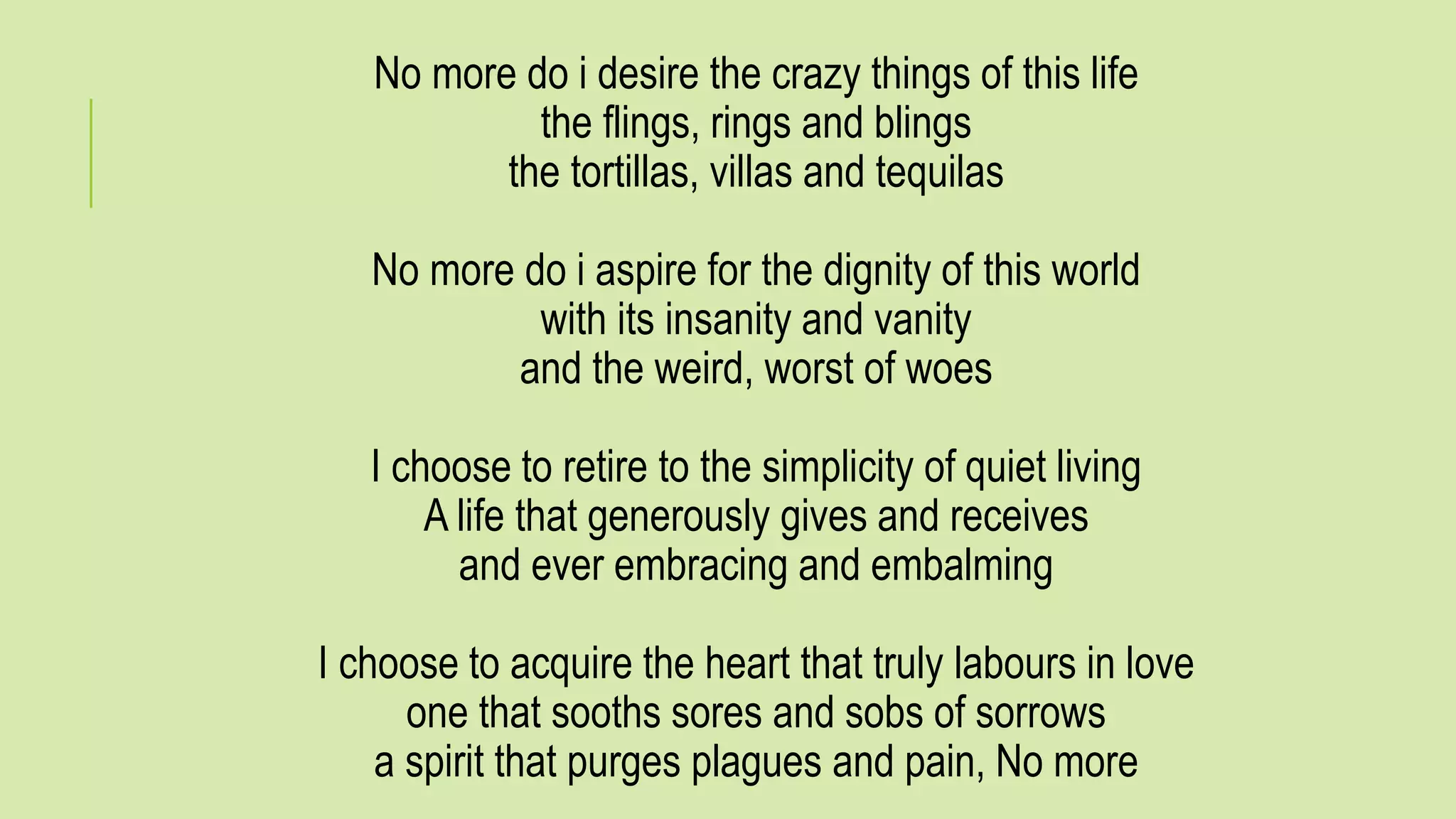 No more The Poem | PPT
