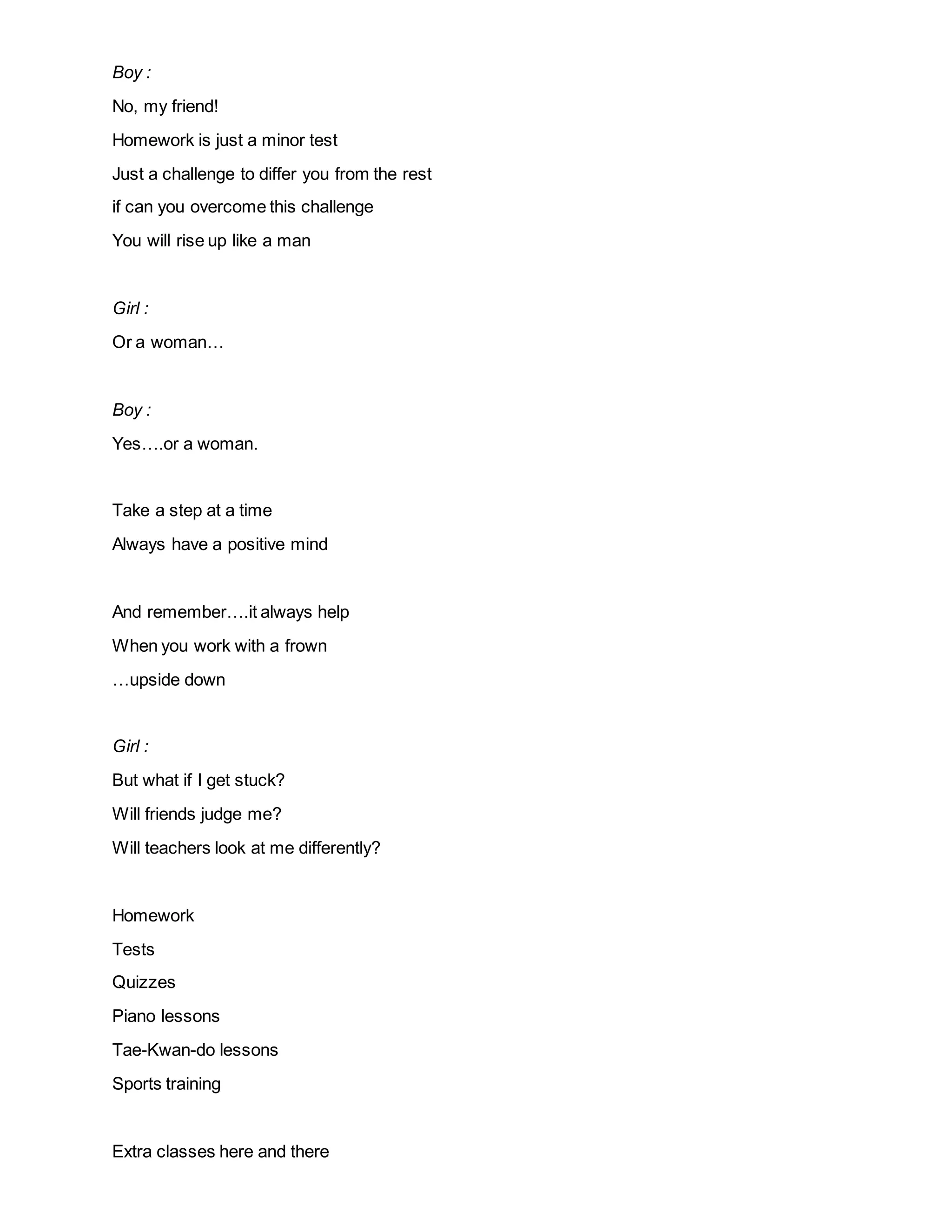 Poem overcoming challenges | DOCX