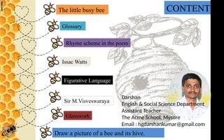 POEM - THE LITTLE BUSY BEE - Issac Watts.pptx