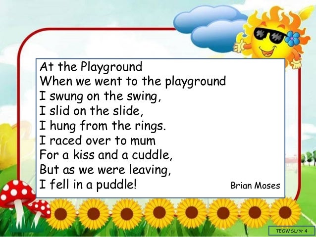 Poem 1 at the playground (kssr yr 4)