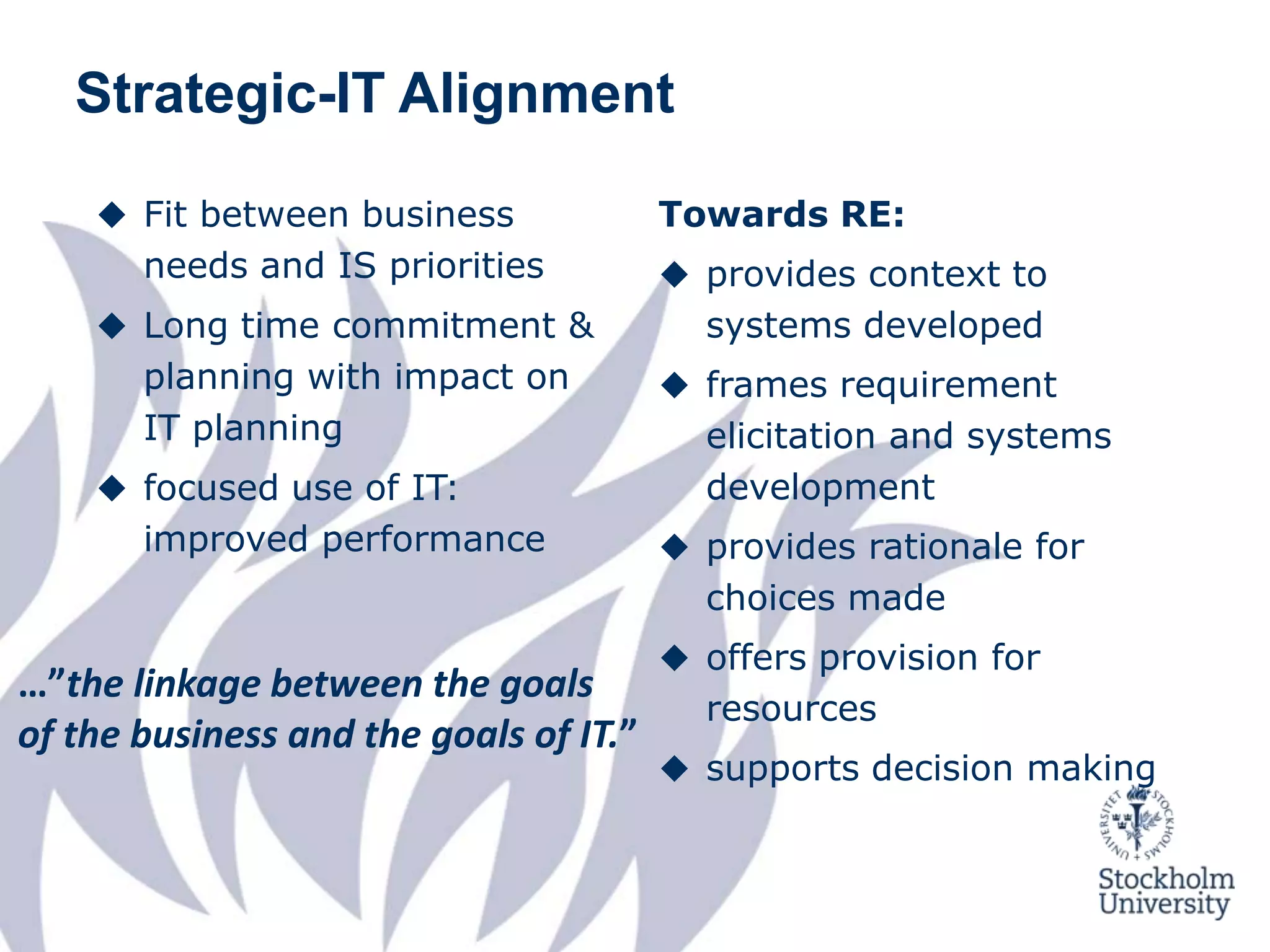 Linking Strategic Innovation to Requirements: a look into Blue Ocean Strategy | PPTX