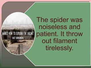 A NOISELESS PATIENT SPIDER | PPTX