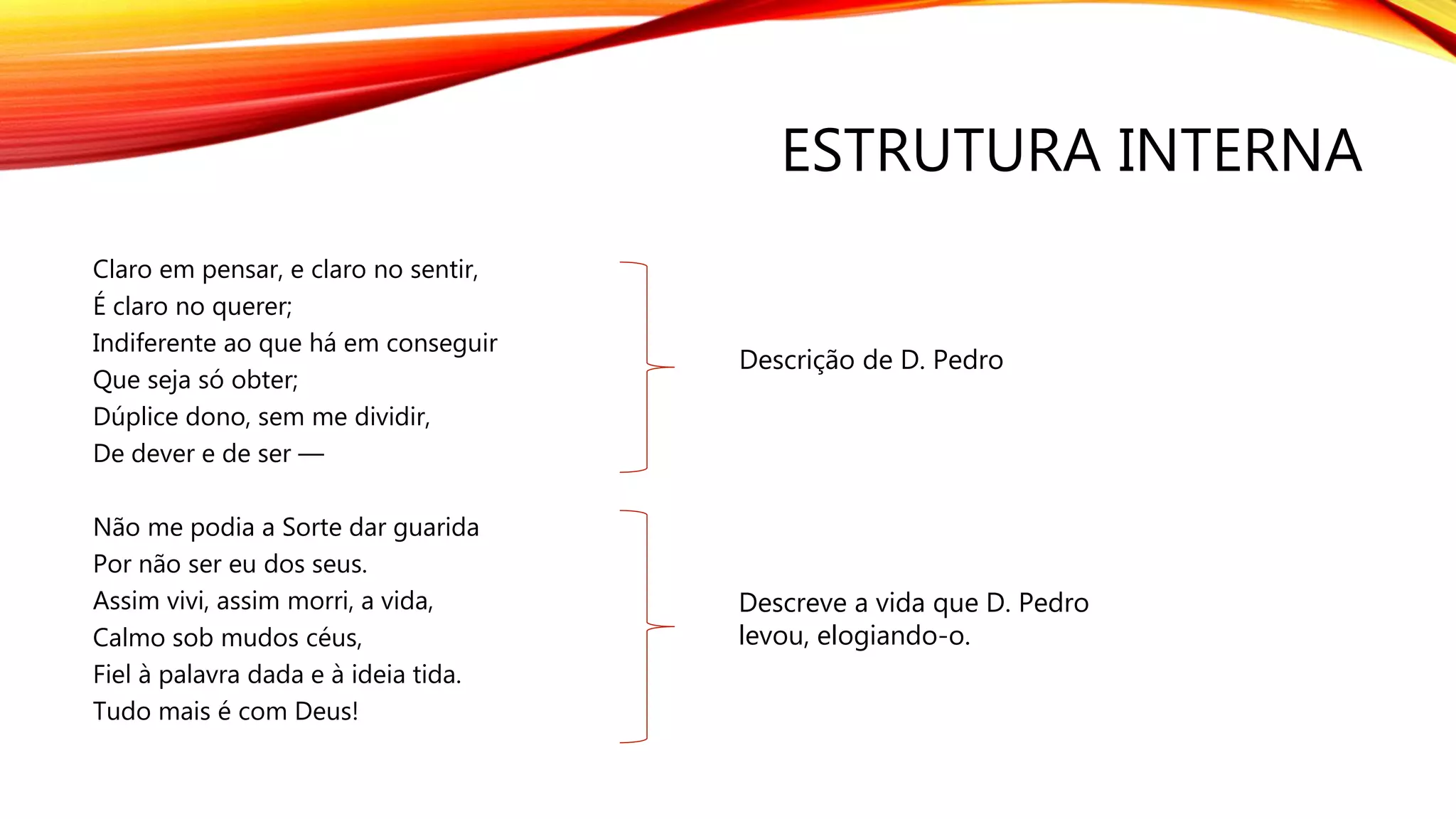 Poema D. Pedro, Regente de Portugal | PPTX