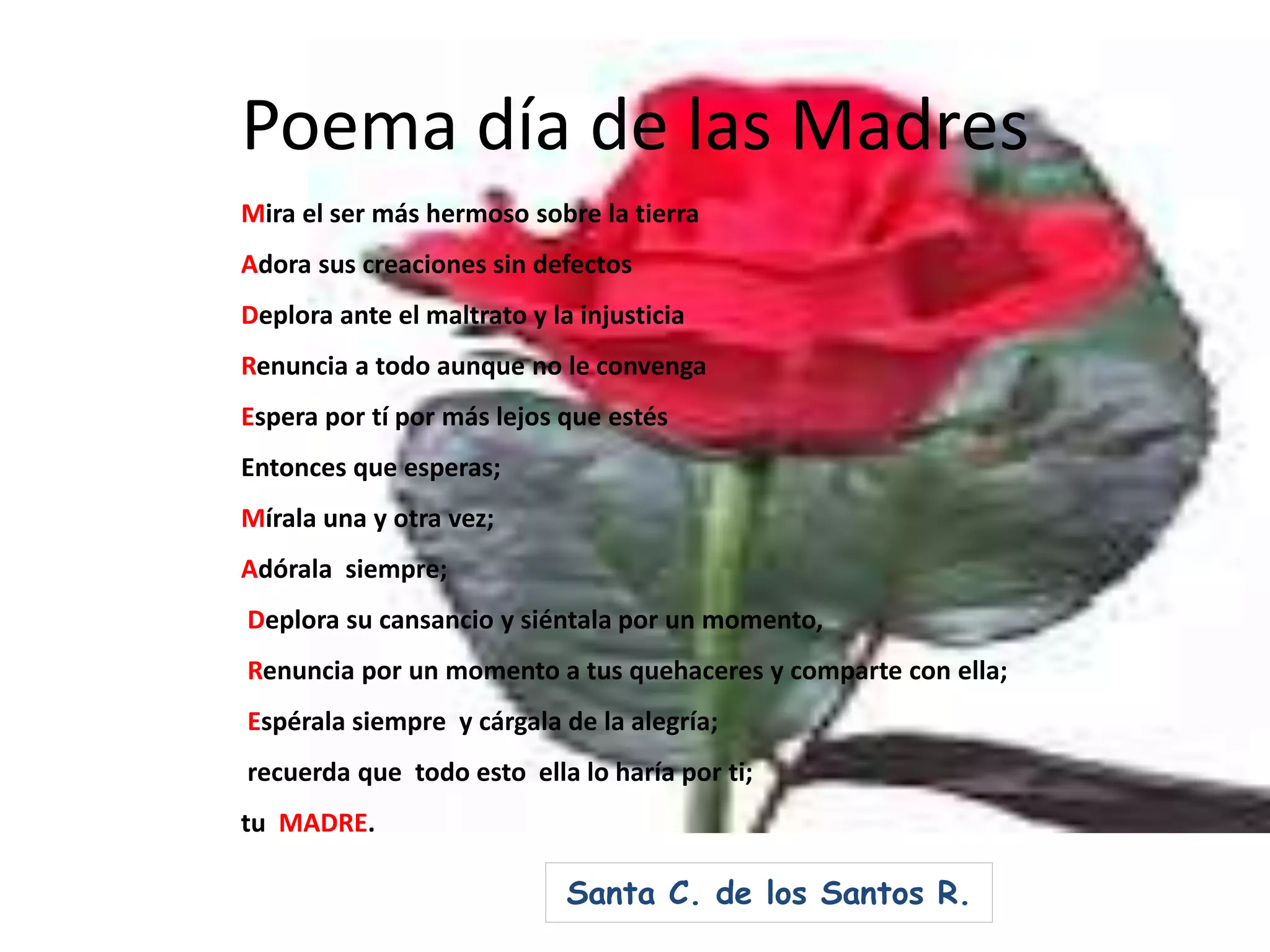 Poema día de las madres | PPT
