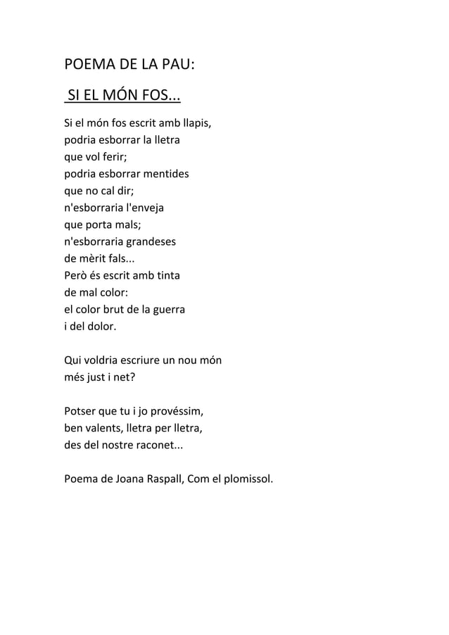 Poema de la pau (curs 12-13 Prades) | DOCX