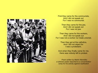 Poema de martin niemöller | ODP