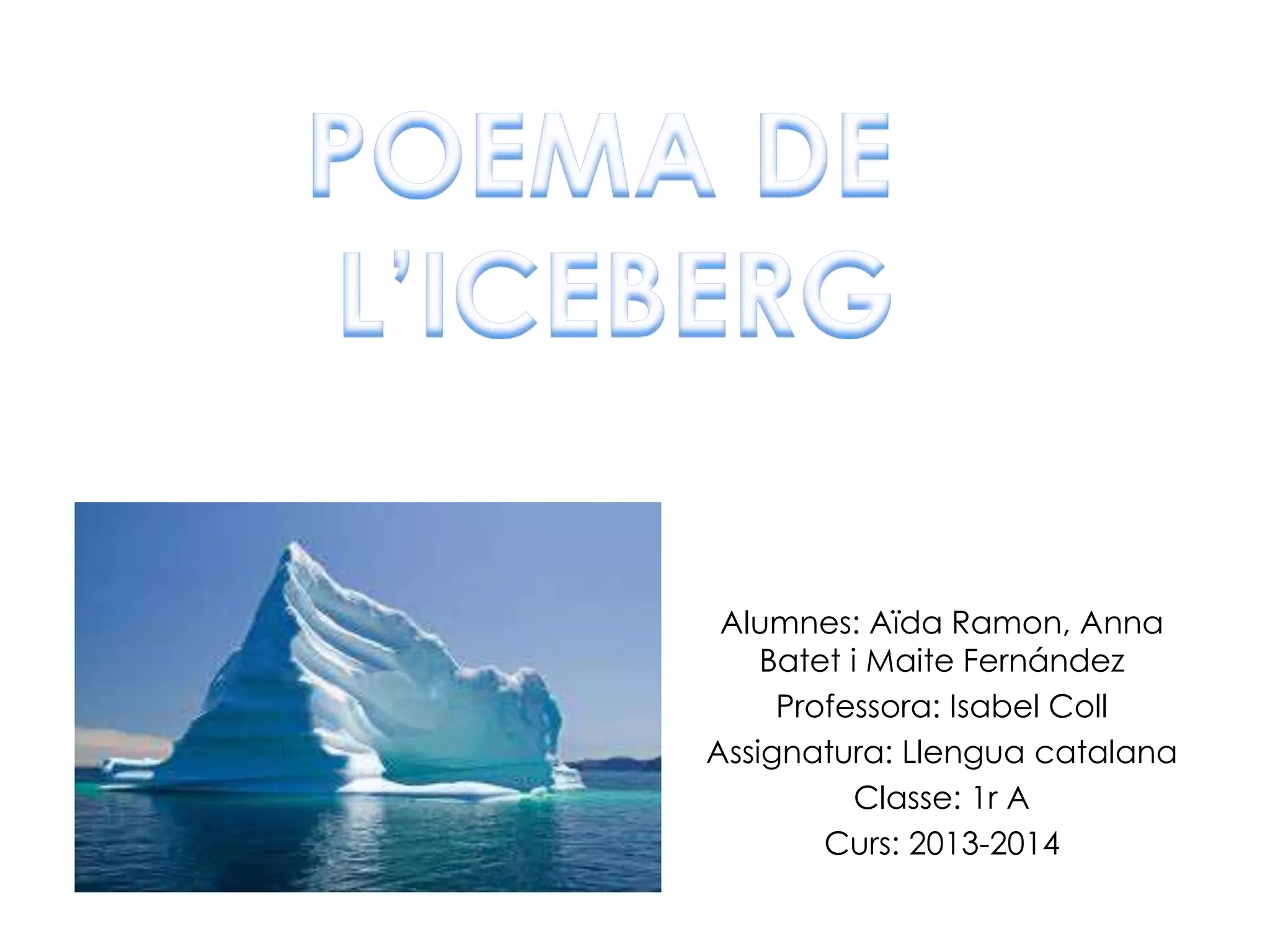Poema iceberg | PPTX