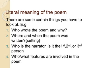 Poem analysis [African: my native land by A.C.Dube] | PPTX