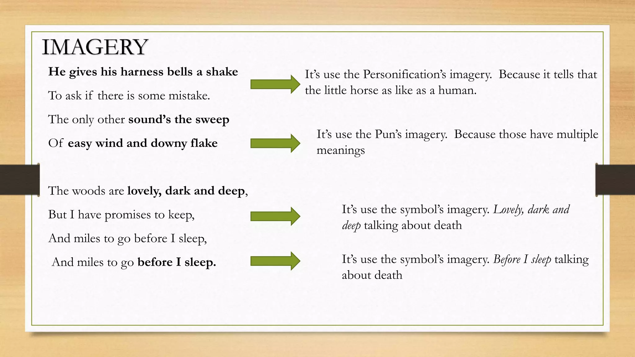 Poem Analysis (Imagery,Sound,and Rhytm) | PPT