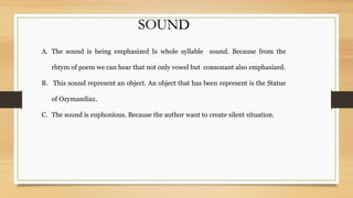 Poem Analysis (Imagery,Sound,and Rhytm) | PPT