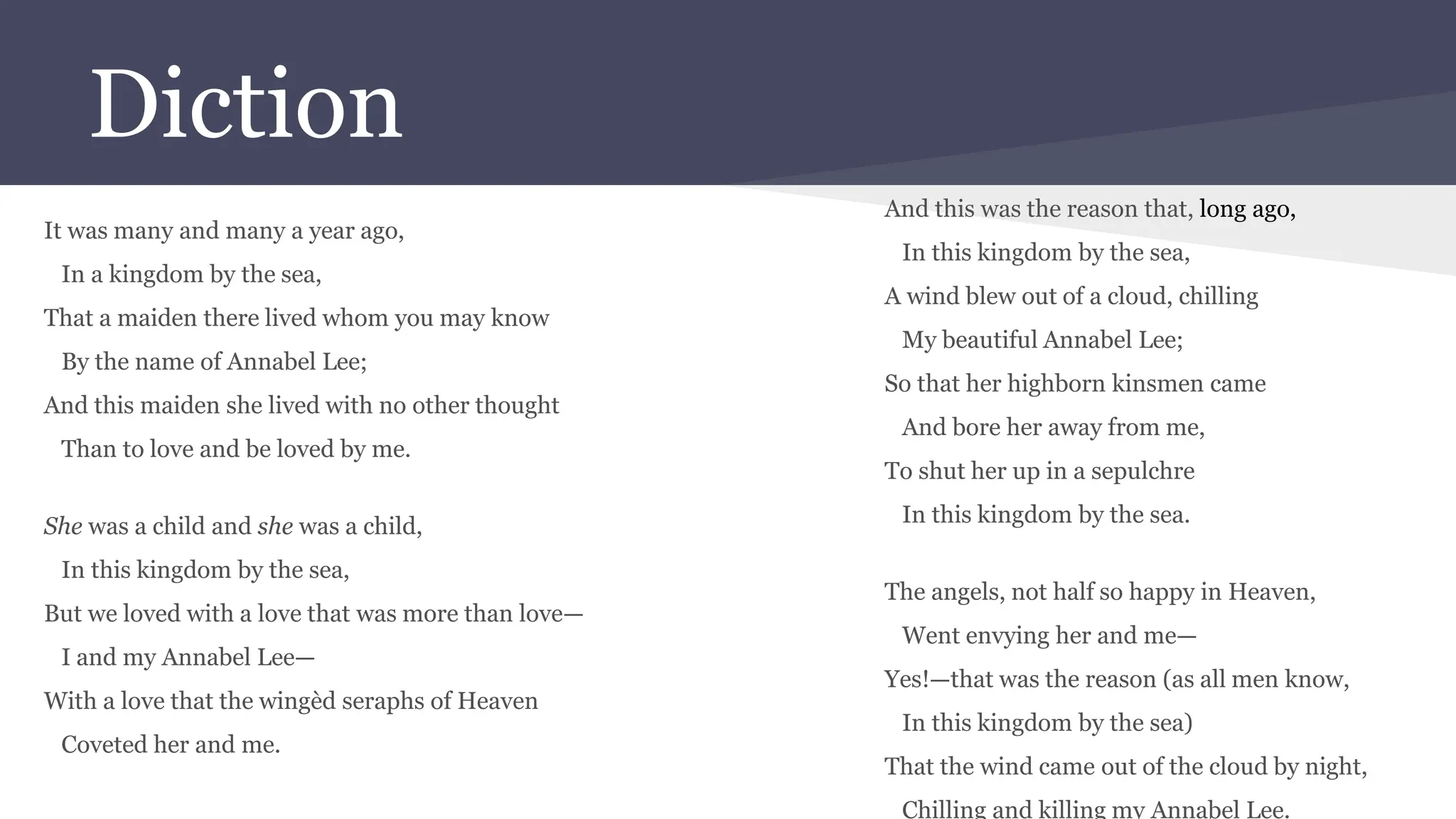 Poem Analysis on Annabel Lee by Edgar Allan Poe.pptx