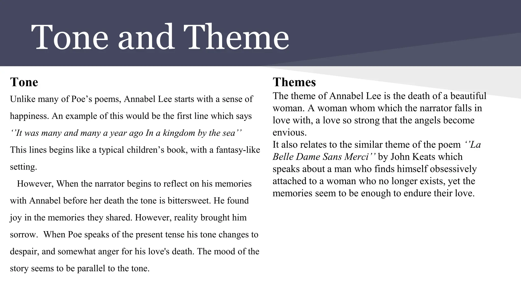 Poem Analysis on Annabel Lee by Edgar Allan Poe.pptx