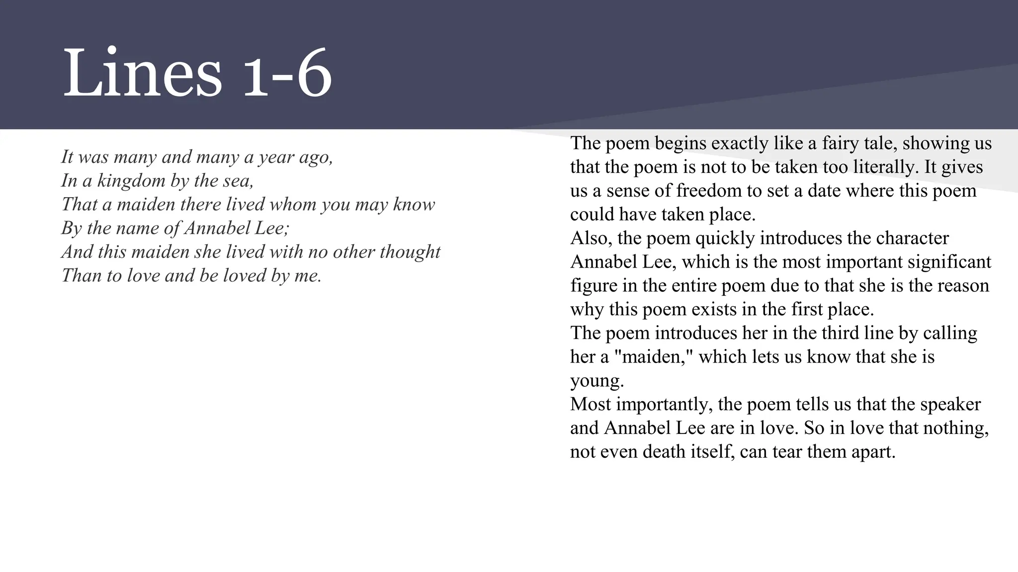 Poem Analysis on Annabel Lee by Edgar Allan Poe.pptx