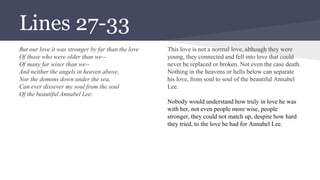 Poem Analysis on Annabel Lee by Edgar Allan Poe.pptx