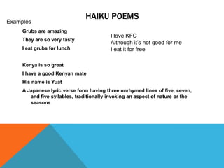 Toms Poetry Anthology | PPT