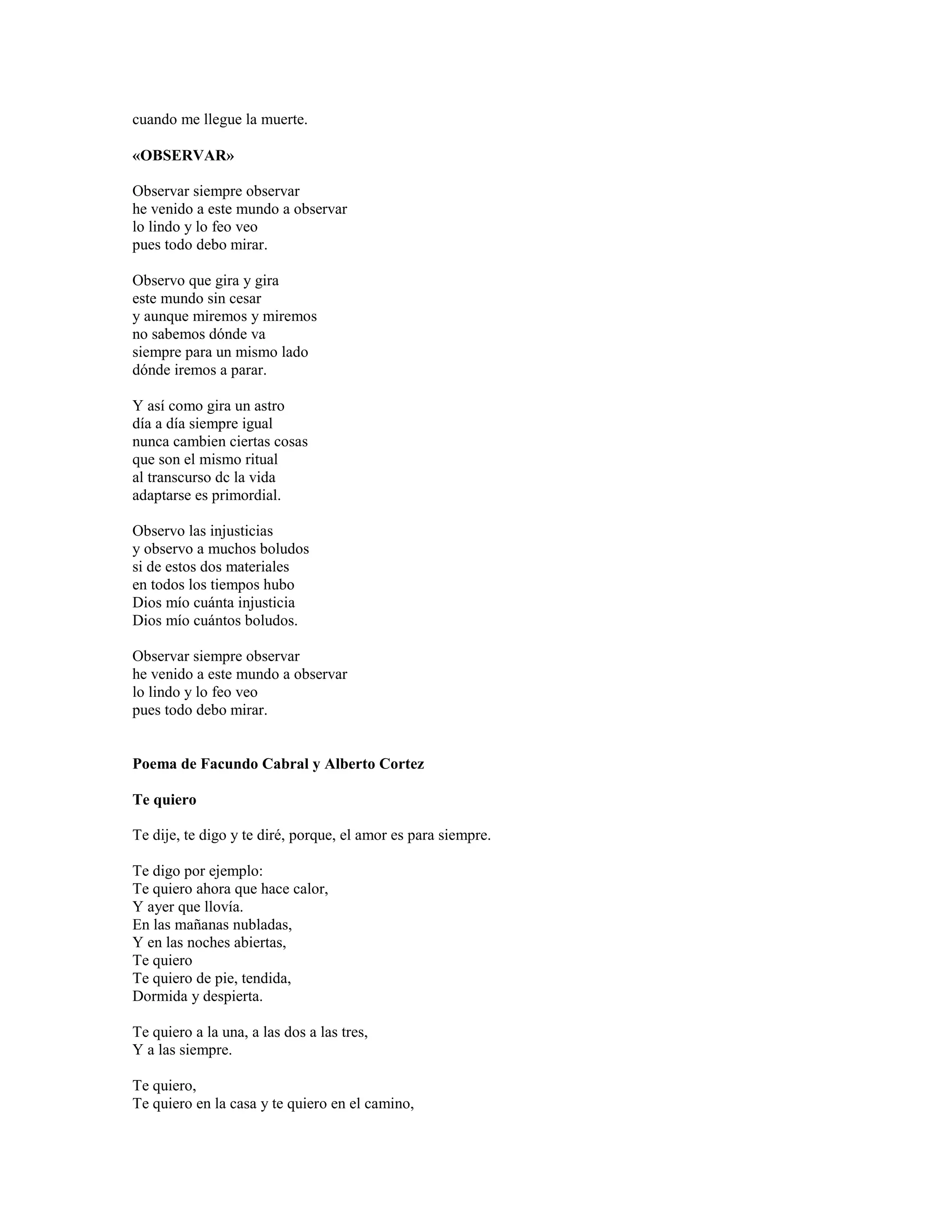 Poemas Facundo Cabral | DOCX