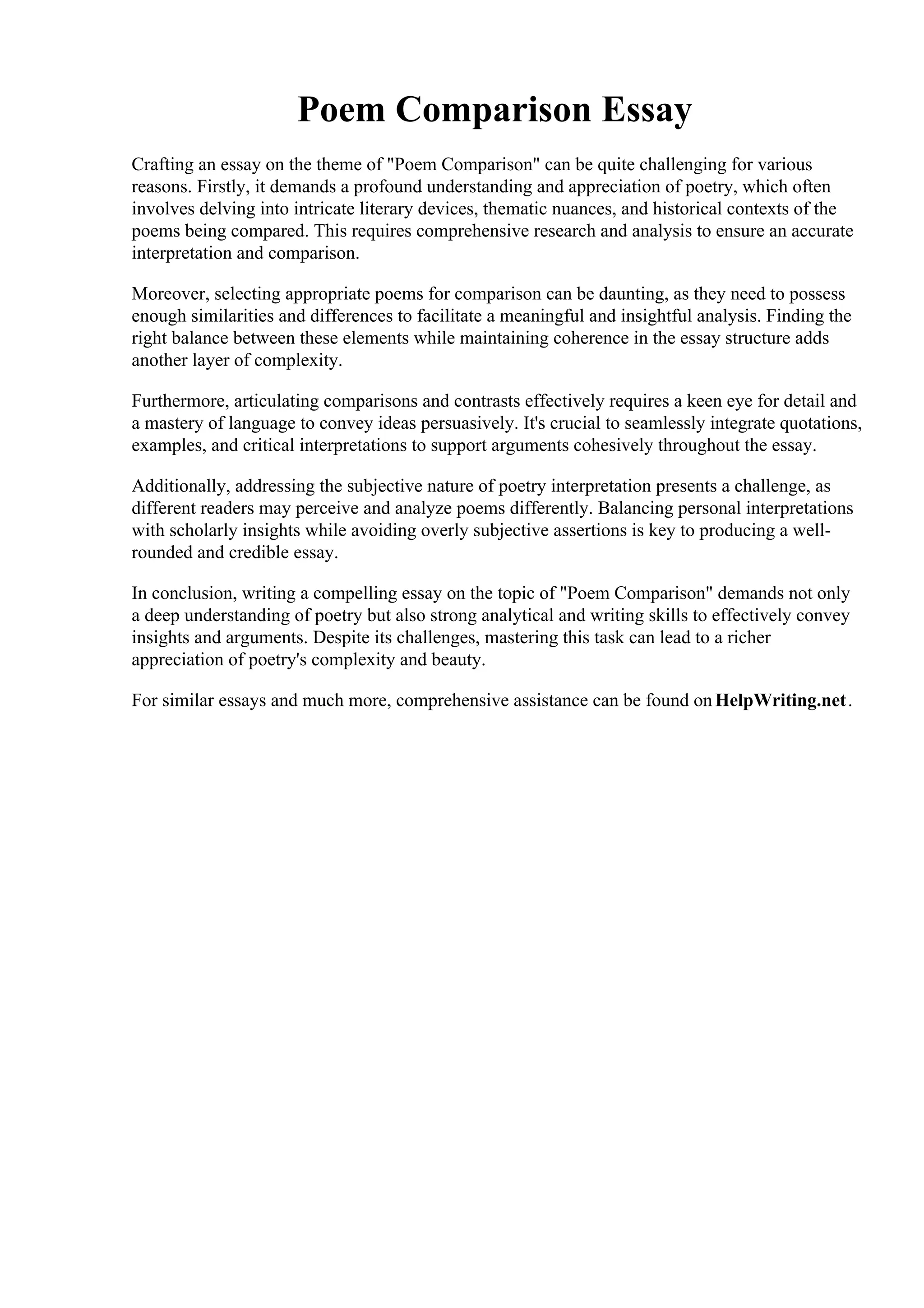 Poem Comparison Essay.pdf