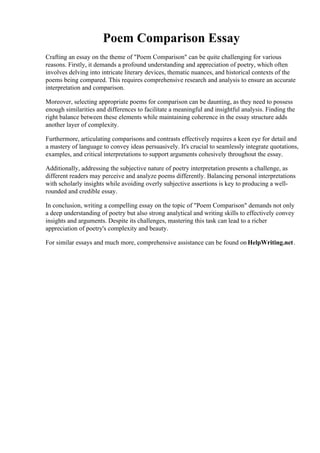 Poem Comparison Essay.pdf