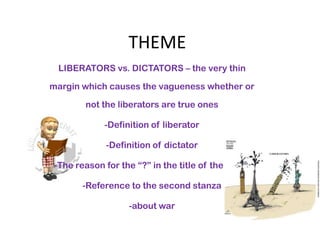 Poem: Liberators | PPTX