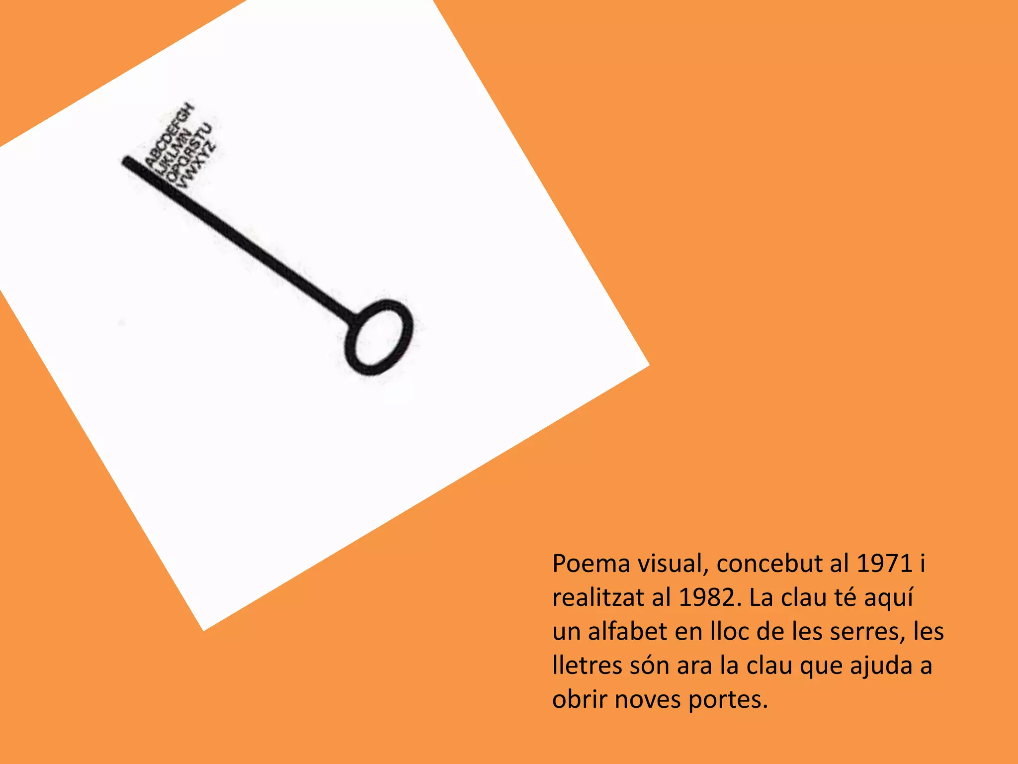 Poemes visuals Joan Brossa | PPTX