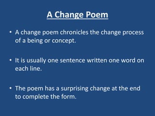 Poem Examples | PPTX