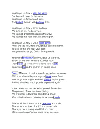 Poem for coaches | DOCX