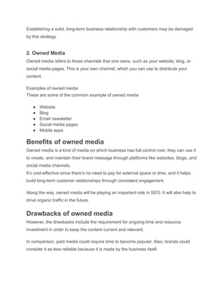 POEM Framework in Digital Marketing: A Complete Guide | PDF