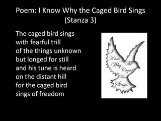 Poem I Know Why The Caged Bird Sings | PPTX
