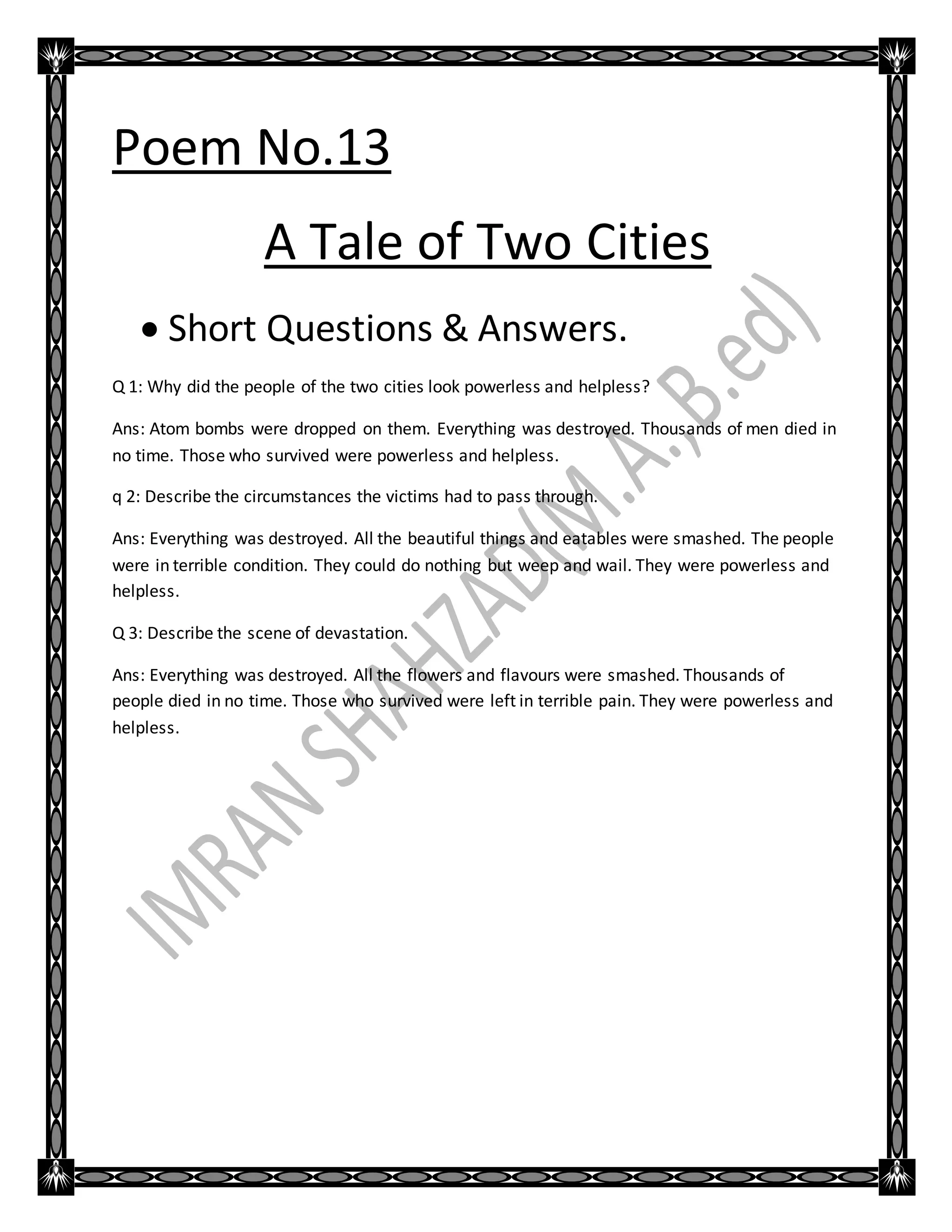 Poem no13 | DOCX