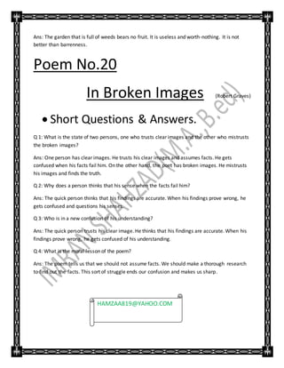 Poem no all | DOCX | Christianity | Religion & Spirituality