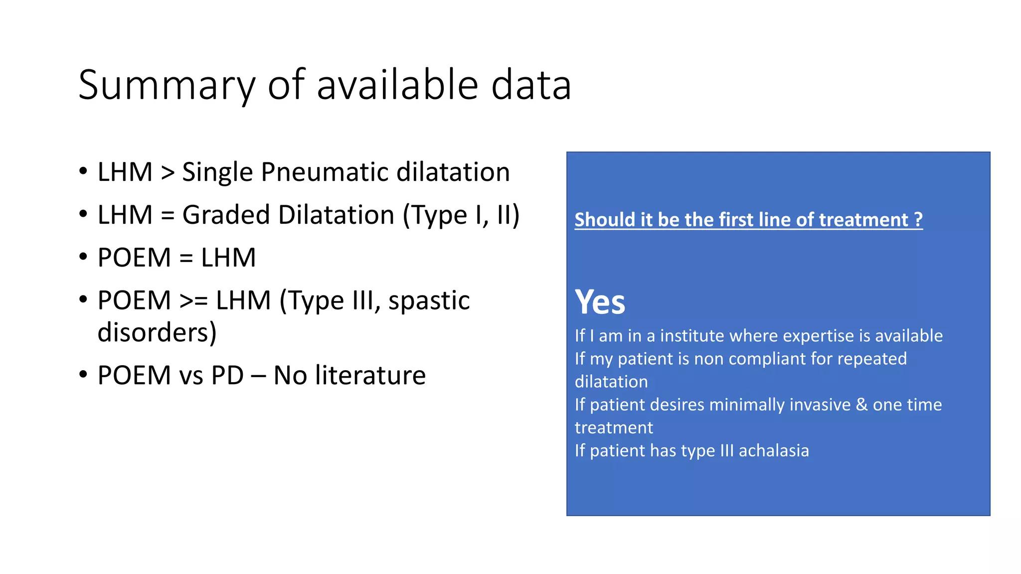 ACHALASIA CARDIA: ENDOSCOPIC THERAPY (POEM) | PPTX