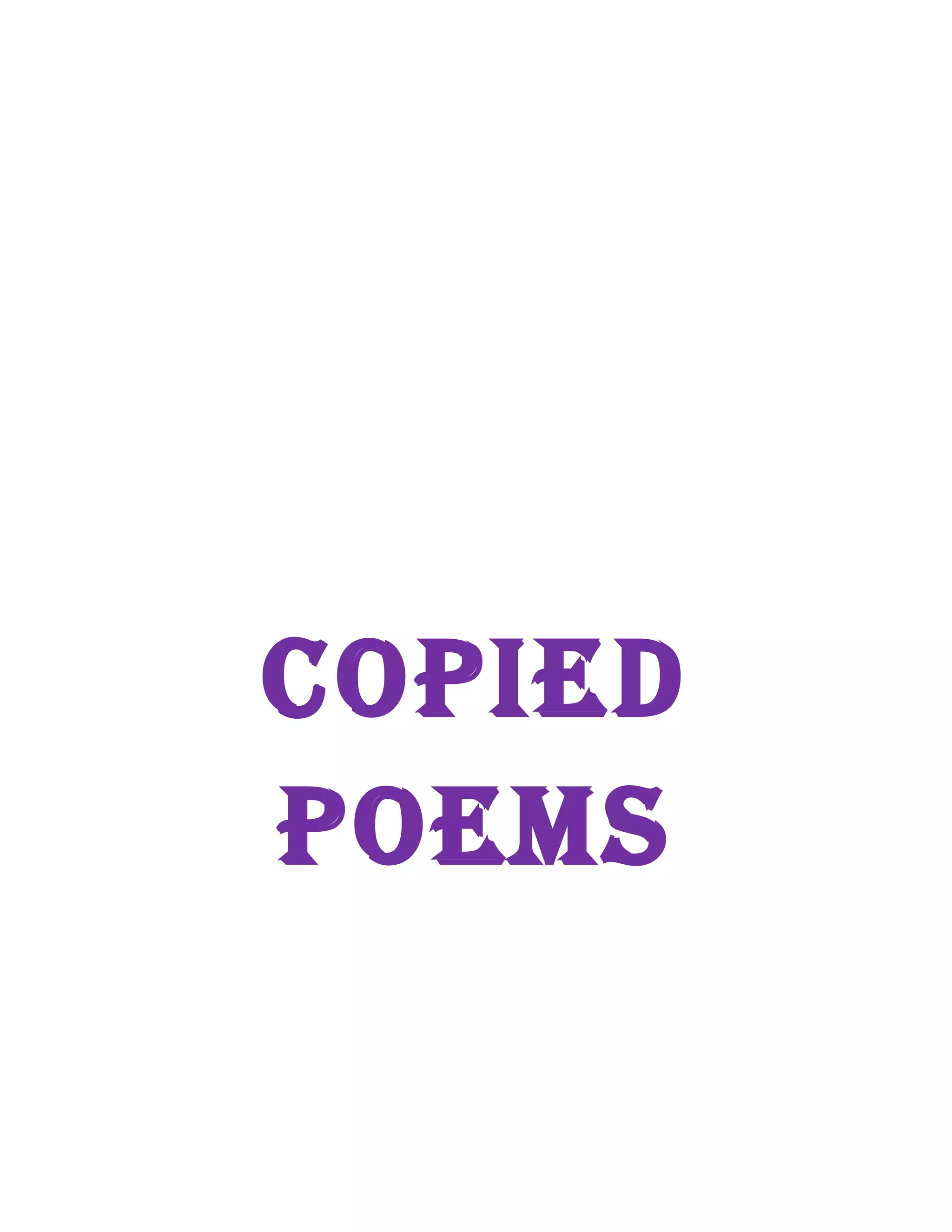 Poems | DOC