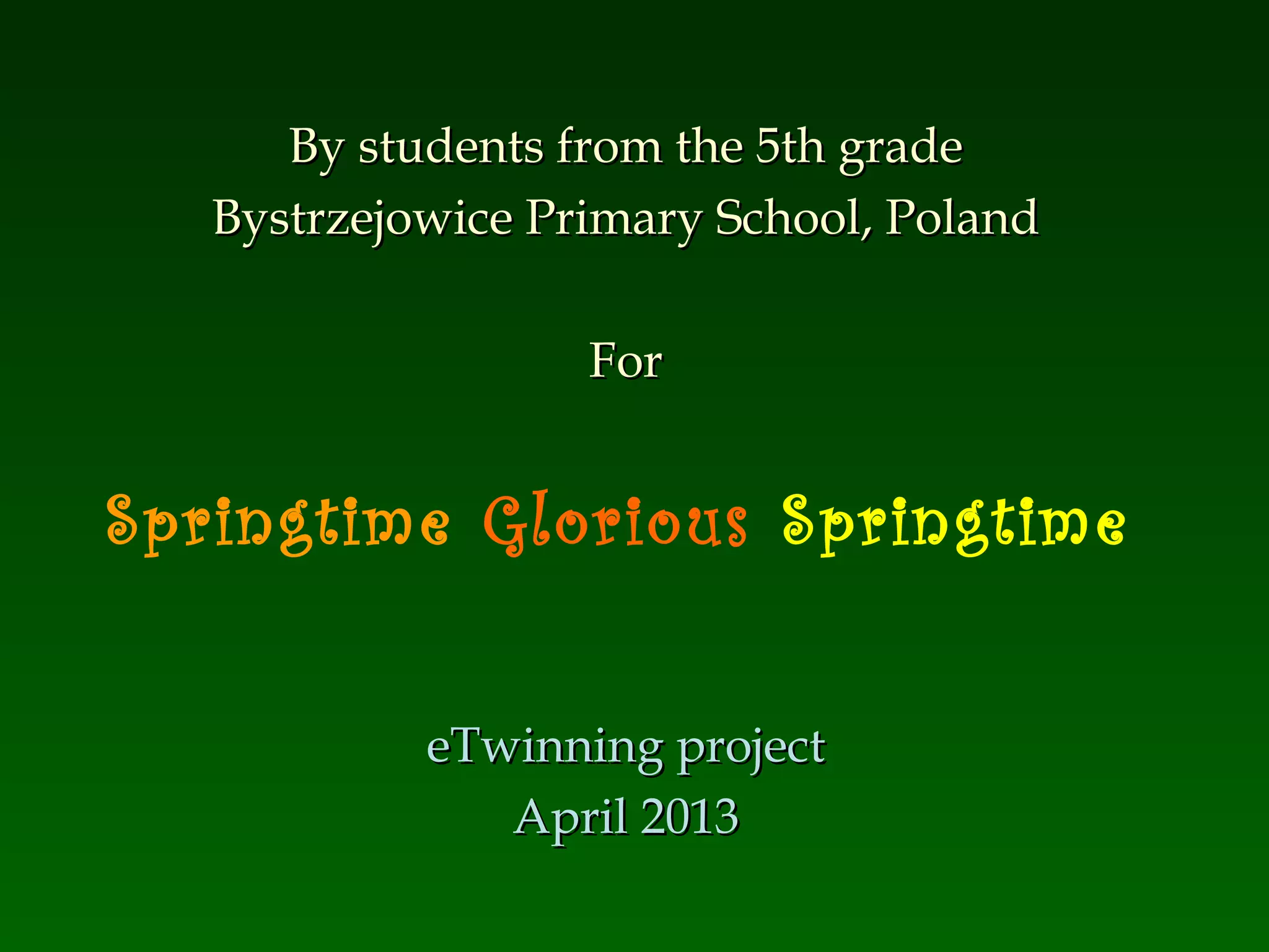 Poems about spring | PPT