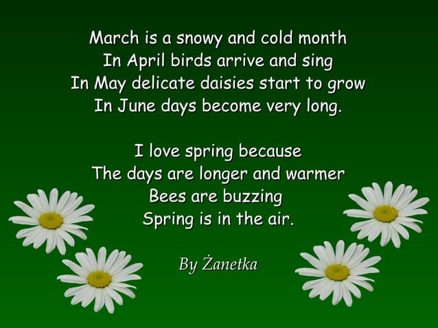 Poems about spring | PPT