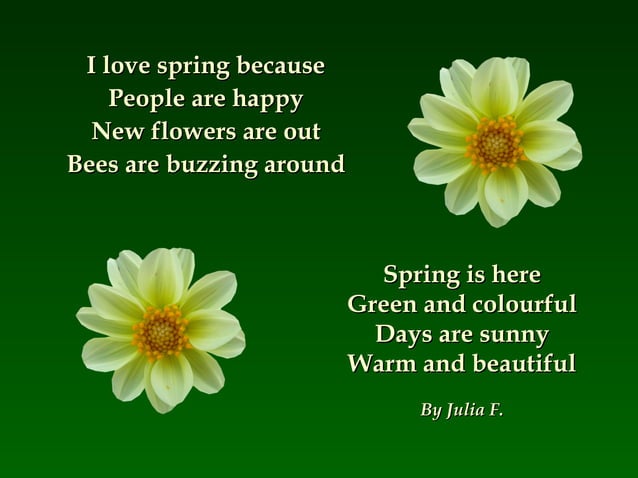 Poems about spring | PPT