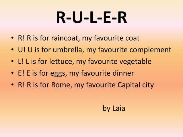 Poems 4th graders | PPTX | Food & Drink