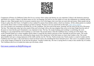 Poems And Song Comparison | PDF