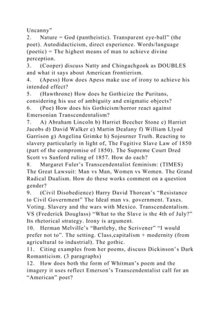 POEMS by Emily Dickinson· 1830-1886; one of the two most impor.docx