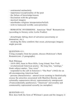 POEMS by Emily Dickinson· 1830-1886; one of the two most impor.docx