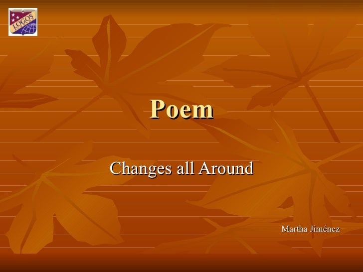 Poems About Seasons Changing