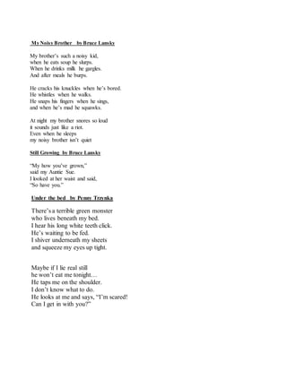 Poems for recitation | DOCX