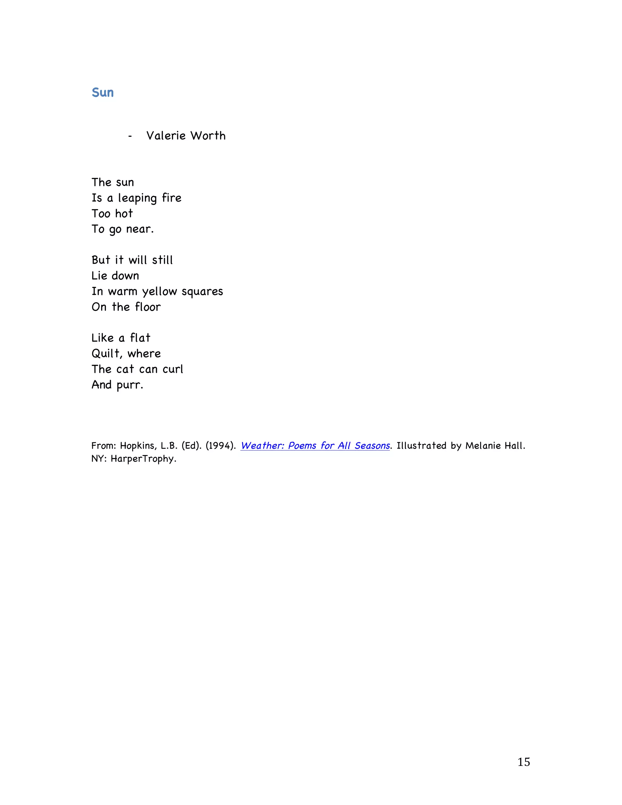 Poems for shared, choral, paired, and echo reading | PDF