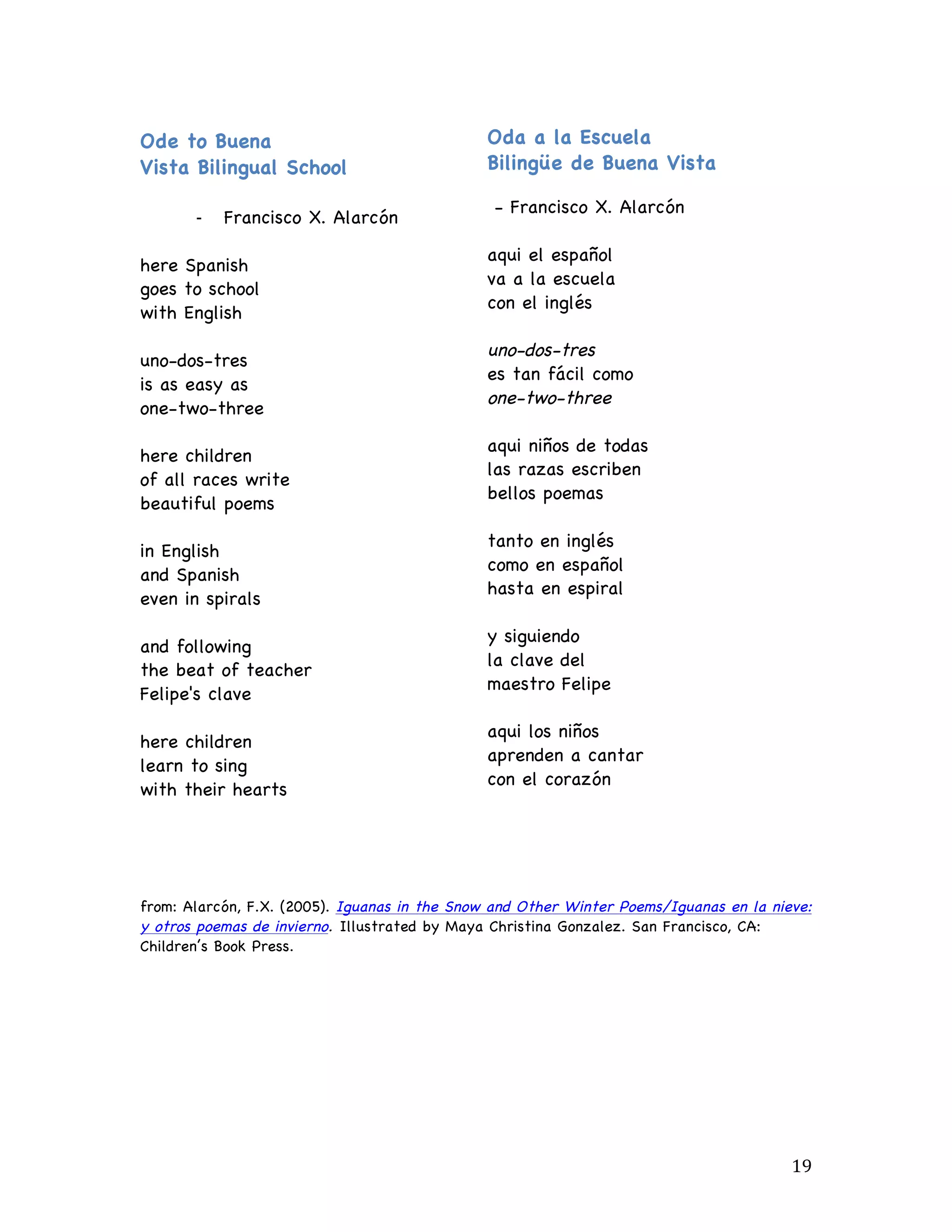 Poems for shared, choral, paired, and echo reading | PDF