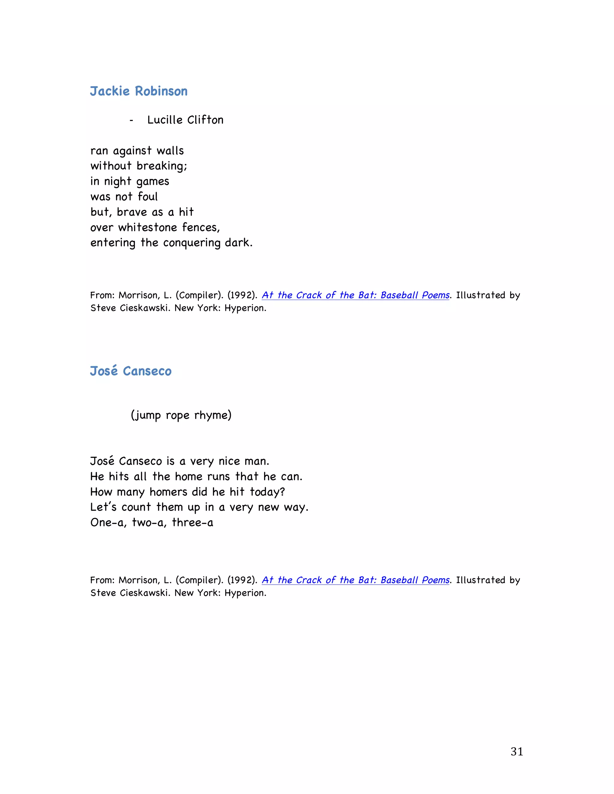 Poems for shared, choral, paired, and echo reading | PDF