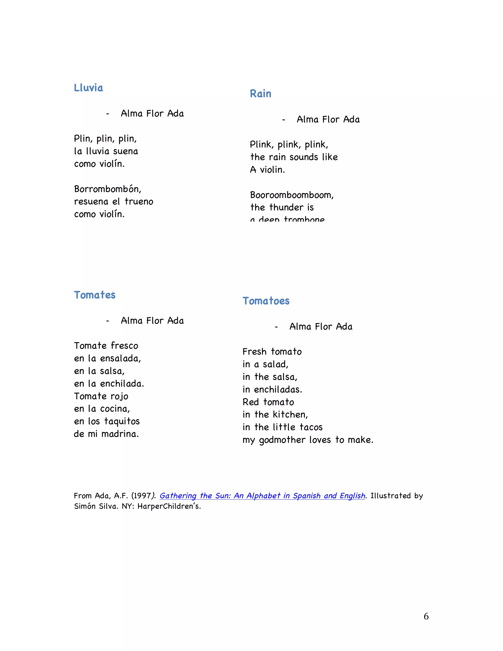 Poems for shared, choral, paired, and echo reading | PDF