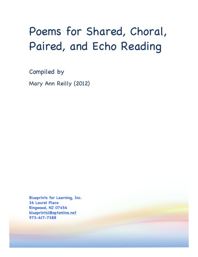 Poems for shared, choral, paired, and echo reading | PDF | Birdwatching ...
