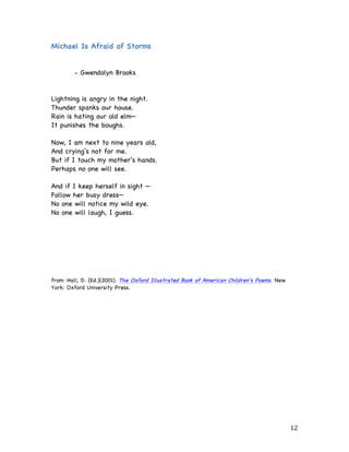 Poems for shared, choral, paired, and echo reading | PDF