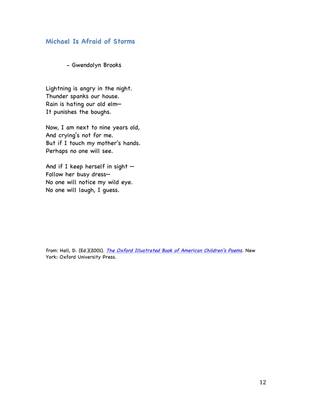 Poems for shared, choral, paired, and echo reading | PDF | Birdwatching ...