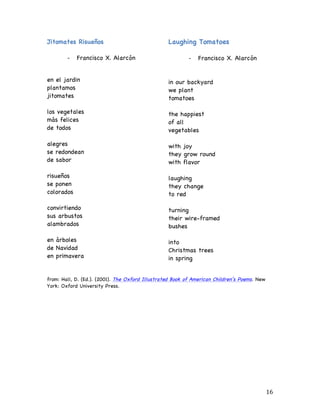 Poems for shared, choral, paired, and echo reading | PDF